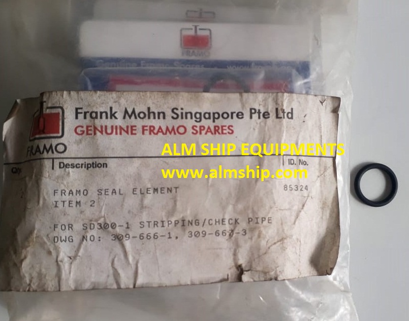 SEAL ELEMENT ID 85324 FOR FRAMO SD300 | ALM SHIP EQUIPMENTS